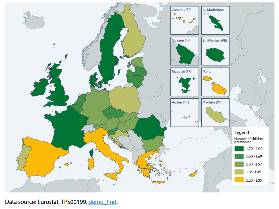 Total fertility rates in the EU-27 | Epthinktank | European Parliament