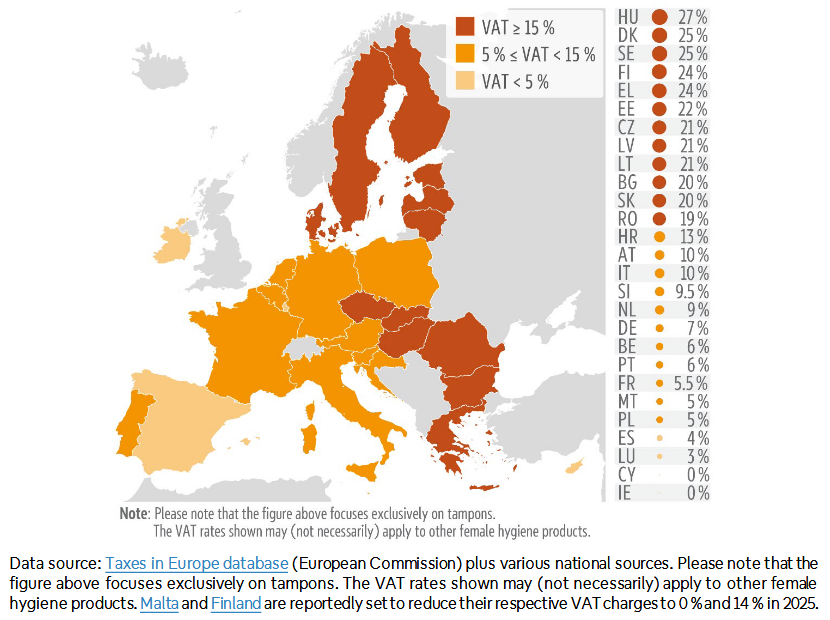 VAT rate on tampons | Epthinktank | European Parliament